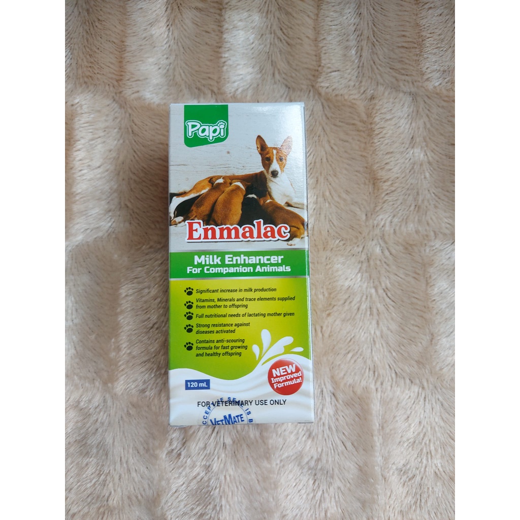 PAPI ENMALAC Millk Enhancer for Companion Animals 120ML | Shopee ...