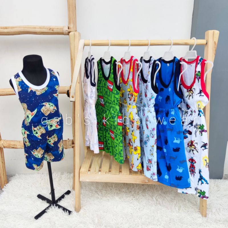 Terno Short & Sando for Boys (Korean Cotton) | Shopee Philippines