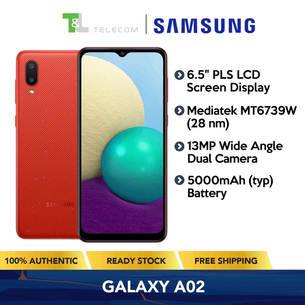 Samsung Galaxy A02 3GB RAM 64GB Dual Sim LTE - 6.5" HD+ Display ...