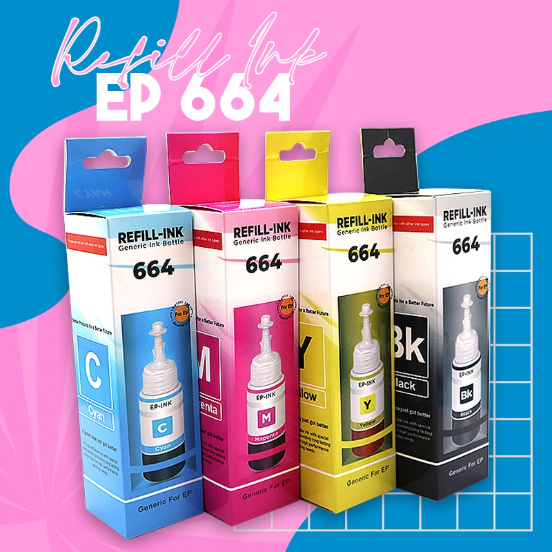 Refill Ep 664 Ink for Printer L120 L360 L310 L130 L210 L220 L355 L358 ...
