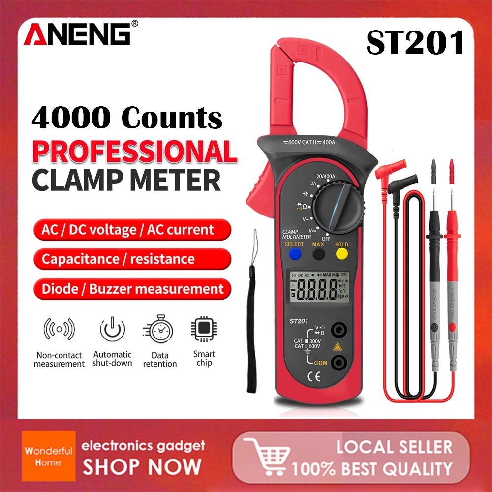 Digital Clamp Meters Multimeter With Ac/Dc Voltage Tester Current ...
