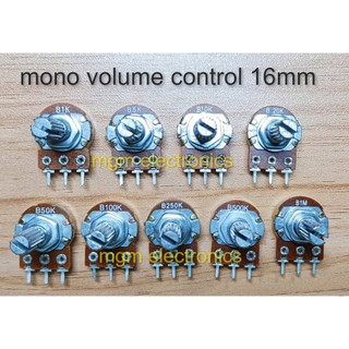 1K / 5K / 10K / 20K / 50K / 100K / 250K/ 500K / 1M V16MM 3PINS (MONO ...