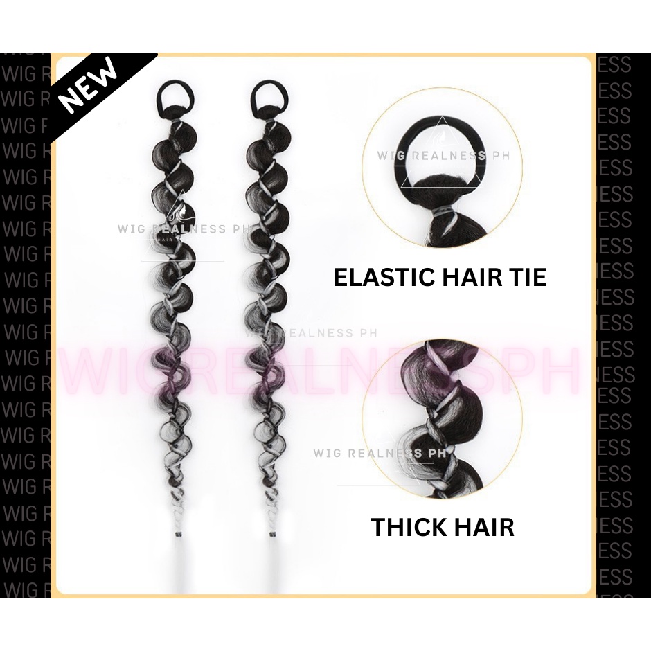 Instant Long Braid Hairstyle Braid Hair Tie Aesthetic Y2K Hairstyle ...