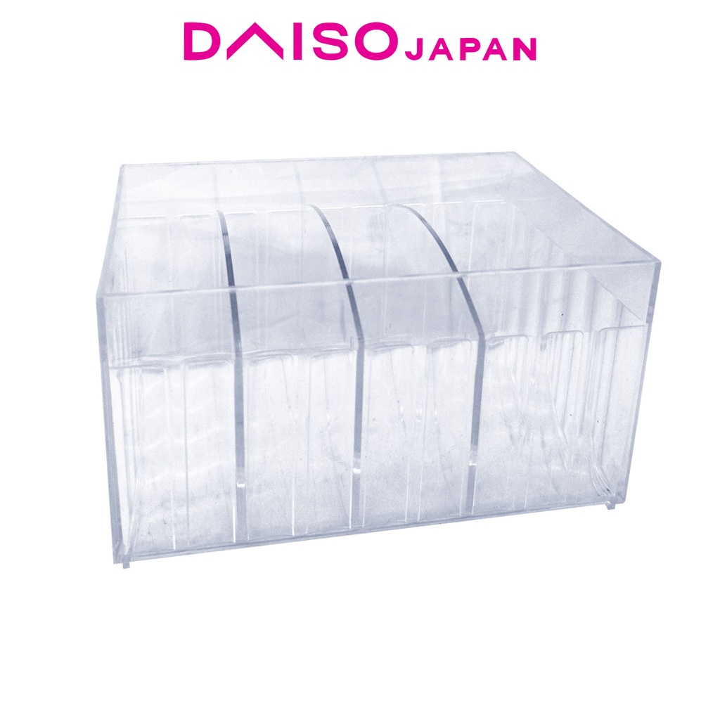 Daiso 4-compartment Storage Clear Case | Shopee Philippines