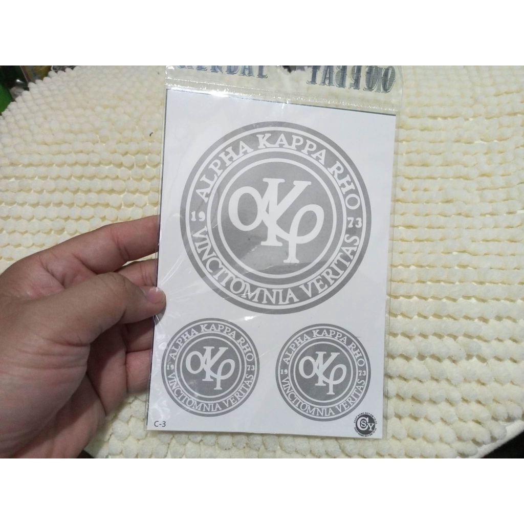 AKP Skeptron Akhro Alpa Kappa Rho Long Lasting 15 Days Fake Tattoo ...