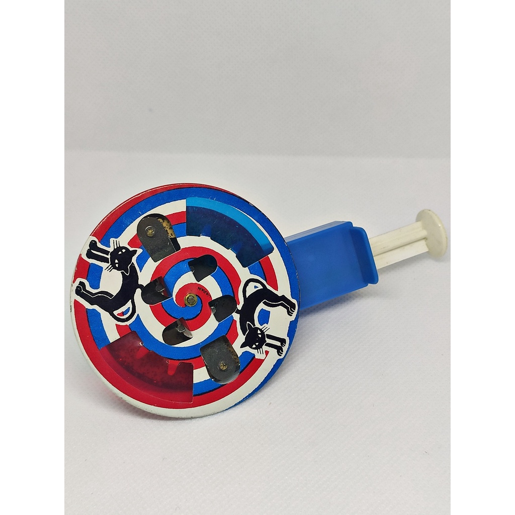 VINTAGE 1980 SPARKLER LITHO TIN TOY PLUNGER SPINNING WHEEL | Shopee ...