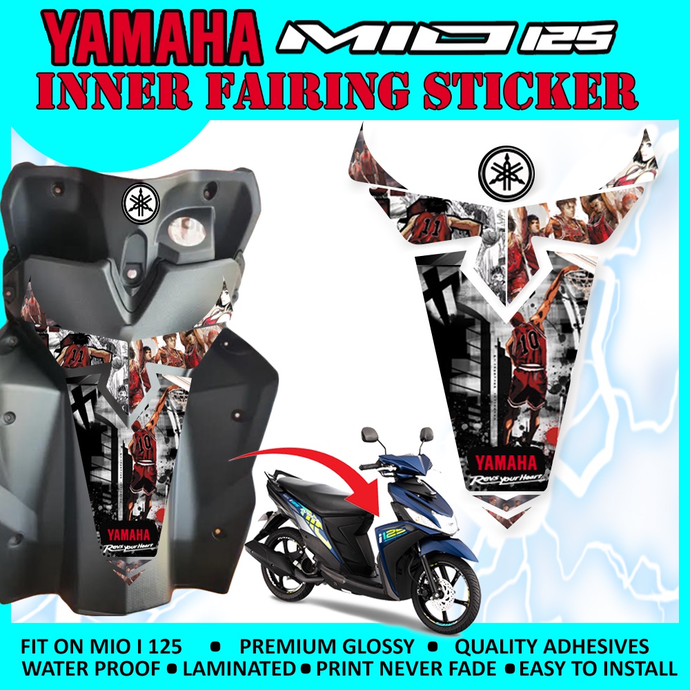 YAMAHA MIO i 125 INNER FAIRING STICKER / MIO i 125 ACCESSORIES / MIO i ...