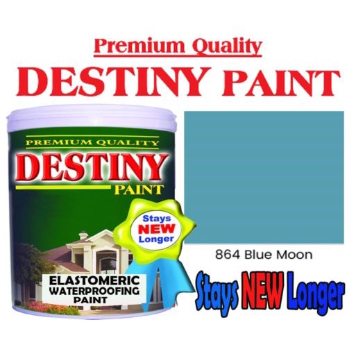 Destiny Elastomeric Paint – 864 Blue Moon 4 Liters | Shopee Philippines