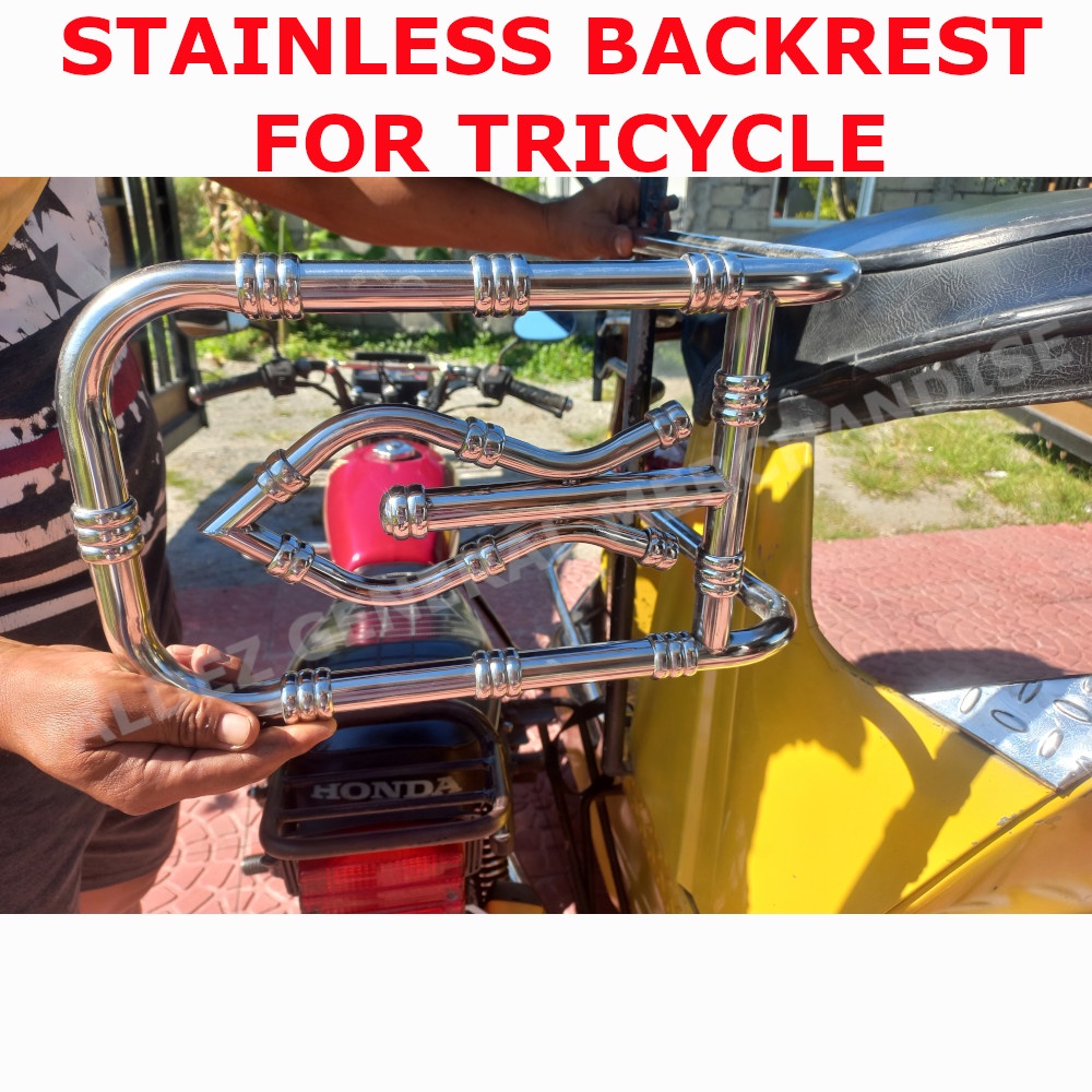 Backrest for TRICYCLE, Stainless Sandalan Universal, "FISH SIGN ...