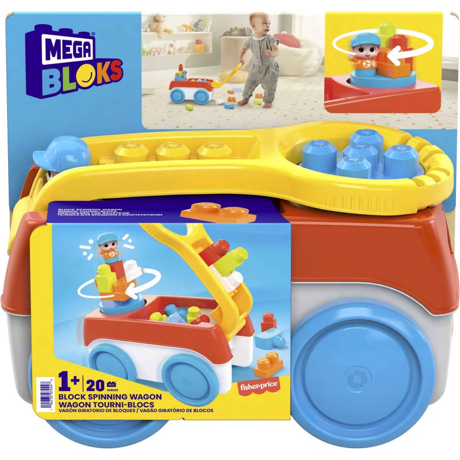 Mega Bloks Block Spinning Wagon Toys for Toddlers Ages 1+ | Shopee ...