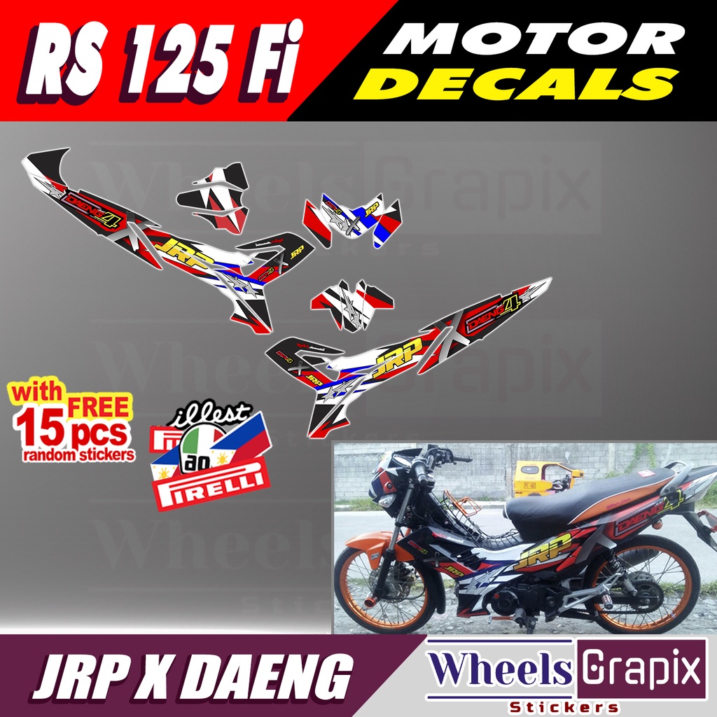 JRP HONDA RS Fi 125 Sticker FULL BODY DECALS | Shopee Philippines