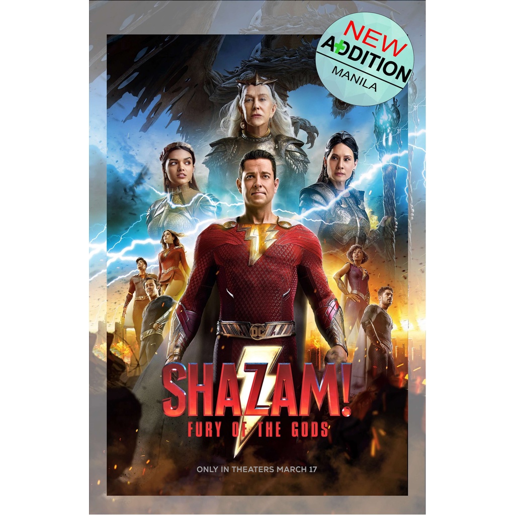 SHAZAM FURY OF THE GODS Large Poster | Shopee Philippines
