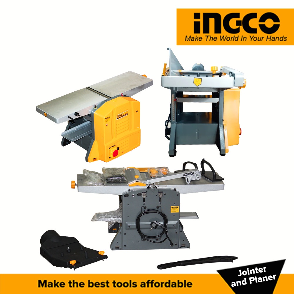 INGCO JAP15001 Electric Benchtop Wood Jointer & Planer 1500W 8Inch Ipt ...