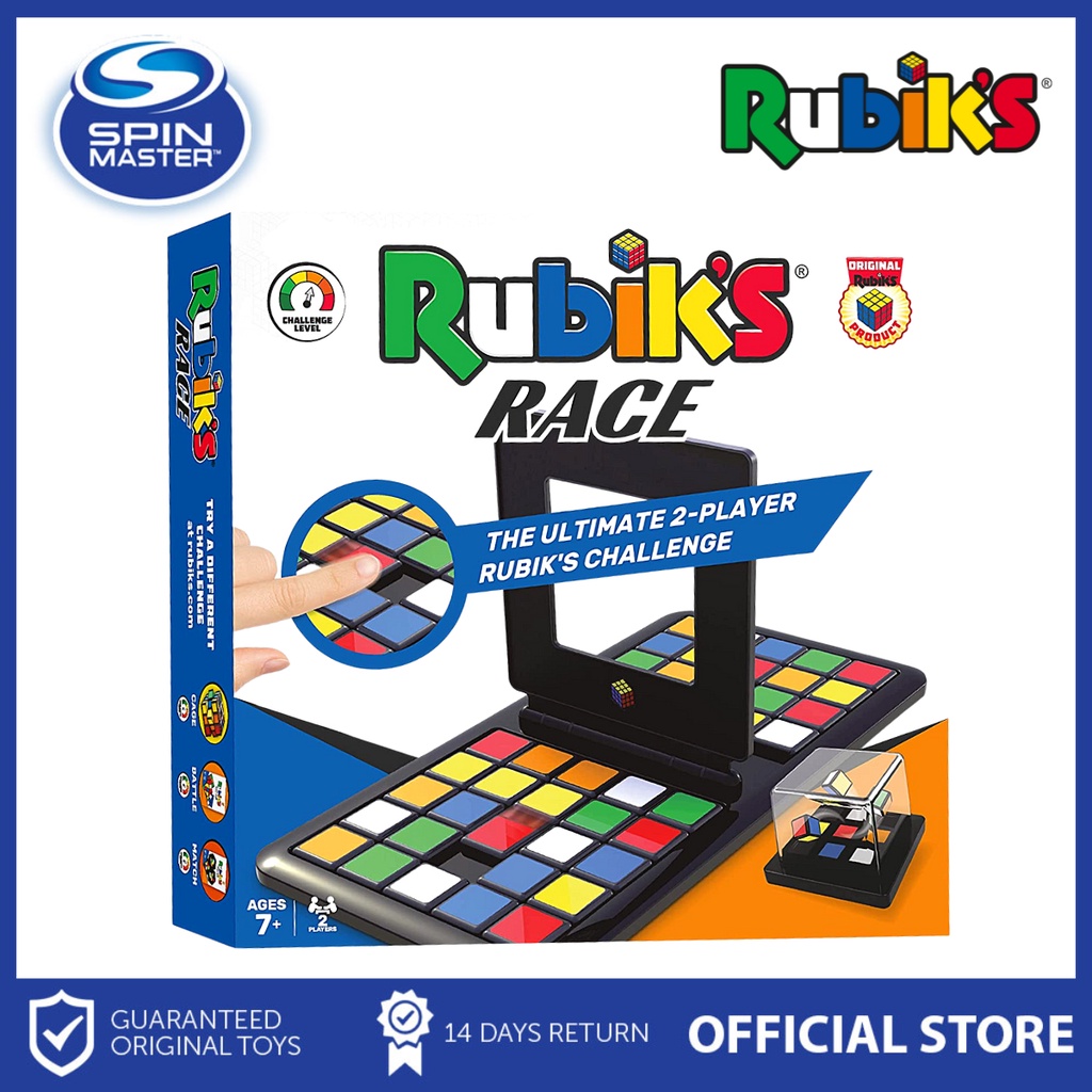 Spin Master Rubik's Race Original Classic Board Game, Travel Game, Gift ...