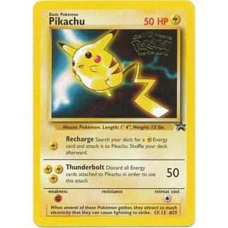 Pikachu - 4 - Promo (WB) Pokemon Wizards Black Star Promos | Shopee ...