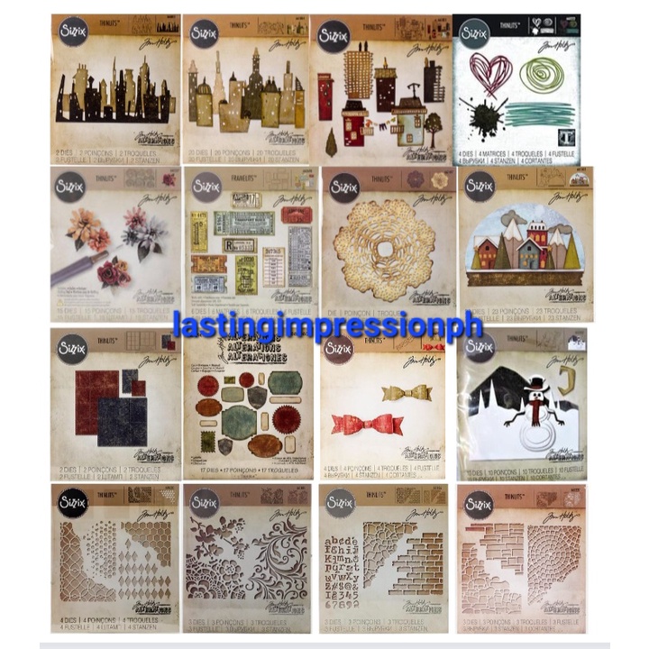 Sizzix Tim Holtz Thinlits Dies (Option 3) | Shopee Philippines