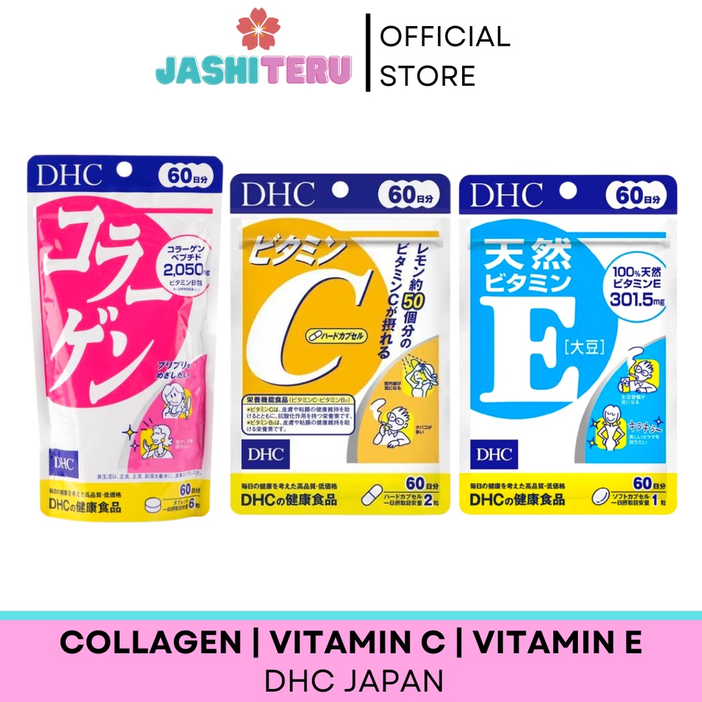DHC Collagen, DHC Vitamin C, DHC Vitamin E 30/60/90 Day Japan Original | Beauty Supplements ...