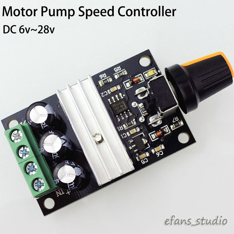 PWM DC Motor Pump Speed Controller 6V-28V 9V 12V 18V 24V 3A Speed ...
