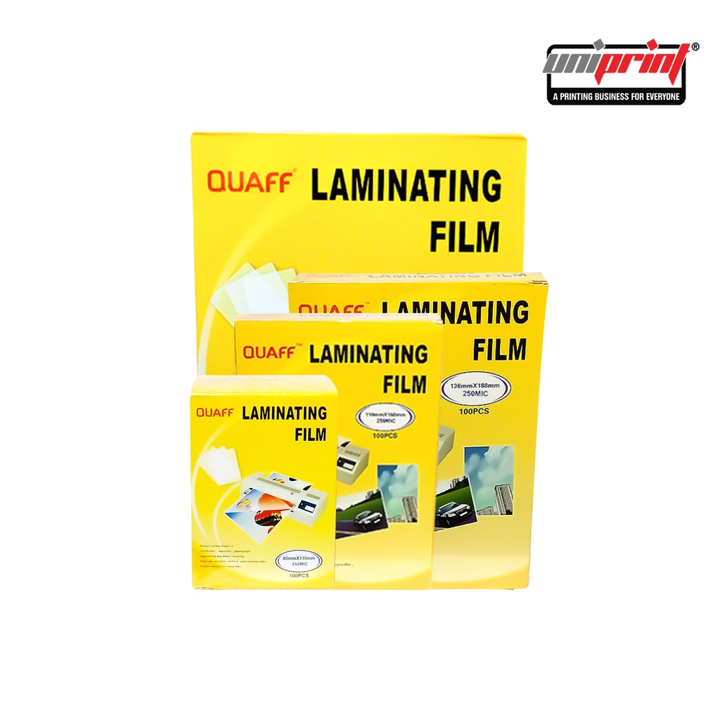 QUAFF Laminating Film 3R / 4R / 5R (100sheets/pack ) | Shopee Philippines