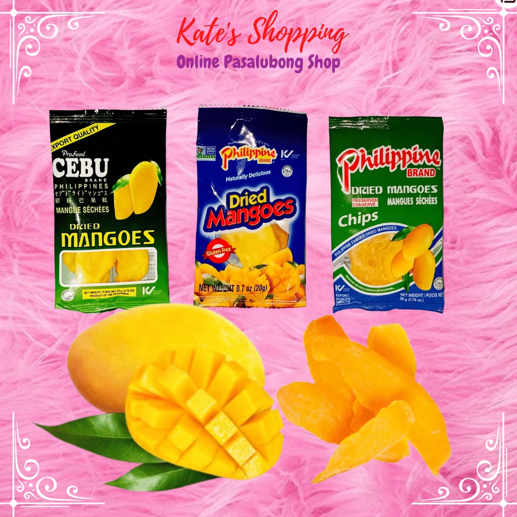 PHIL DRIED MANGO SLICE 20G | Shopee Philippines