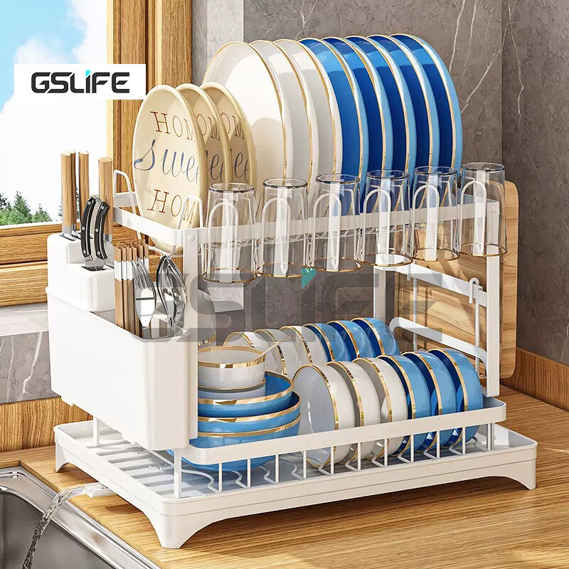 GSlife Dish Drying Rack Kitchen Rack Dish Rack Kitchen Storage Rack ...