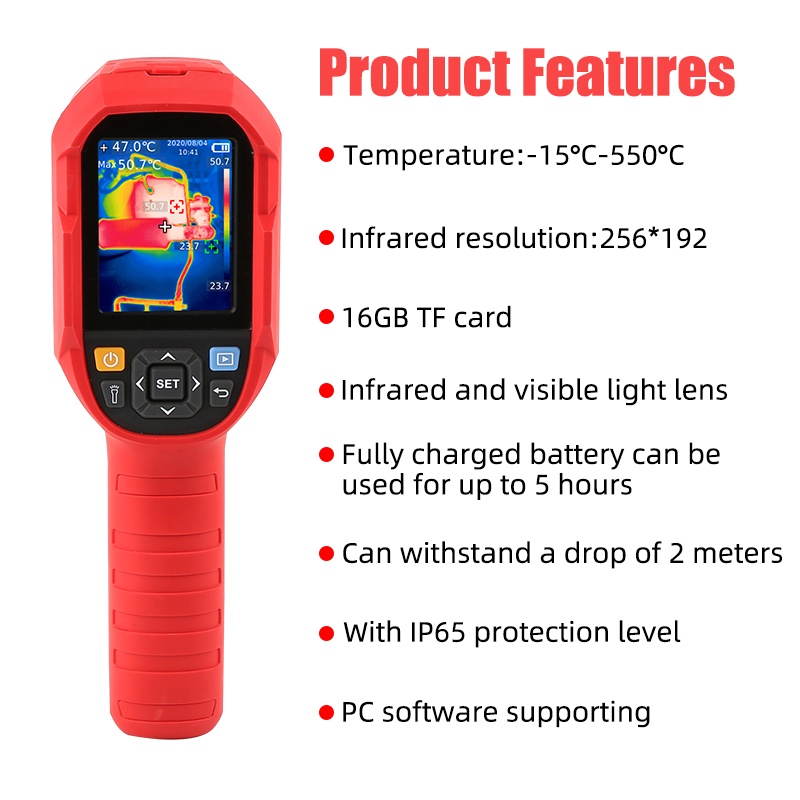 UNI-T UTi260B Infrared Thermal Imager -15~550°C Industrial Thermal ...
