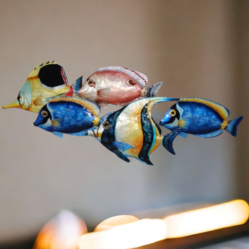 Tropical Fish Multicolor wall decor | Shopee Philippines