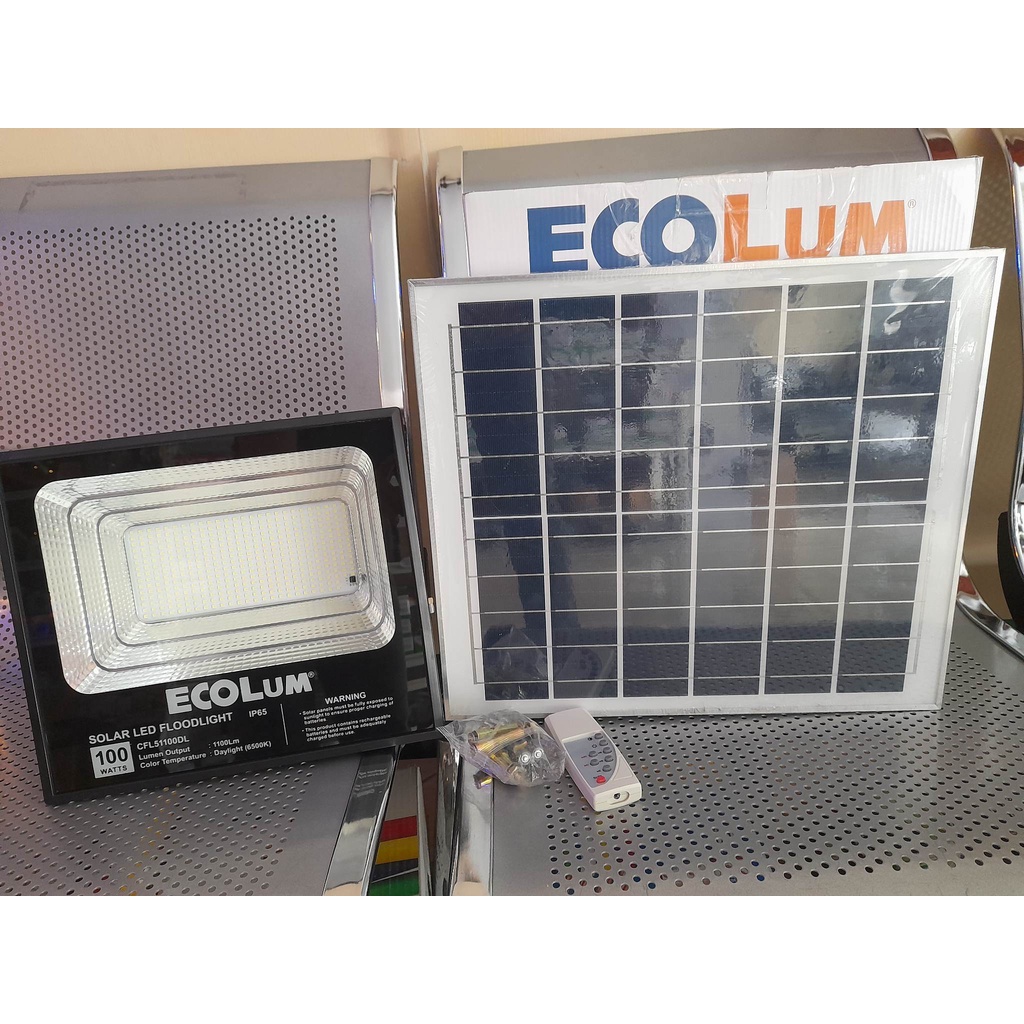 solar flood light 100w ecolum | Shopee Philippines