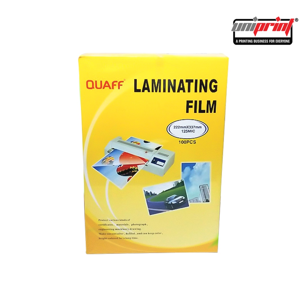 QUAFF Laminating Film Long 125MIC & 250MIC (100PCS) | Shopee Philippines