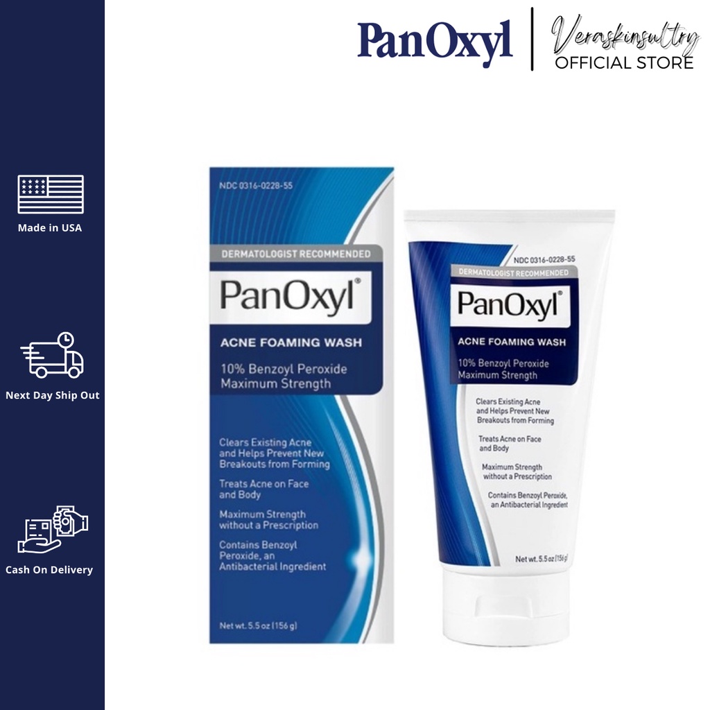 Panoxyl Acne Foaming Wash 10 Benzoyl Peroxide 5 5oz 156g Ex May 2024