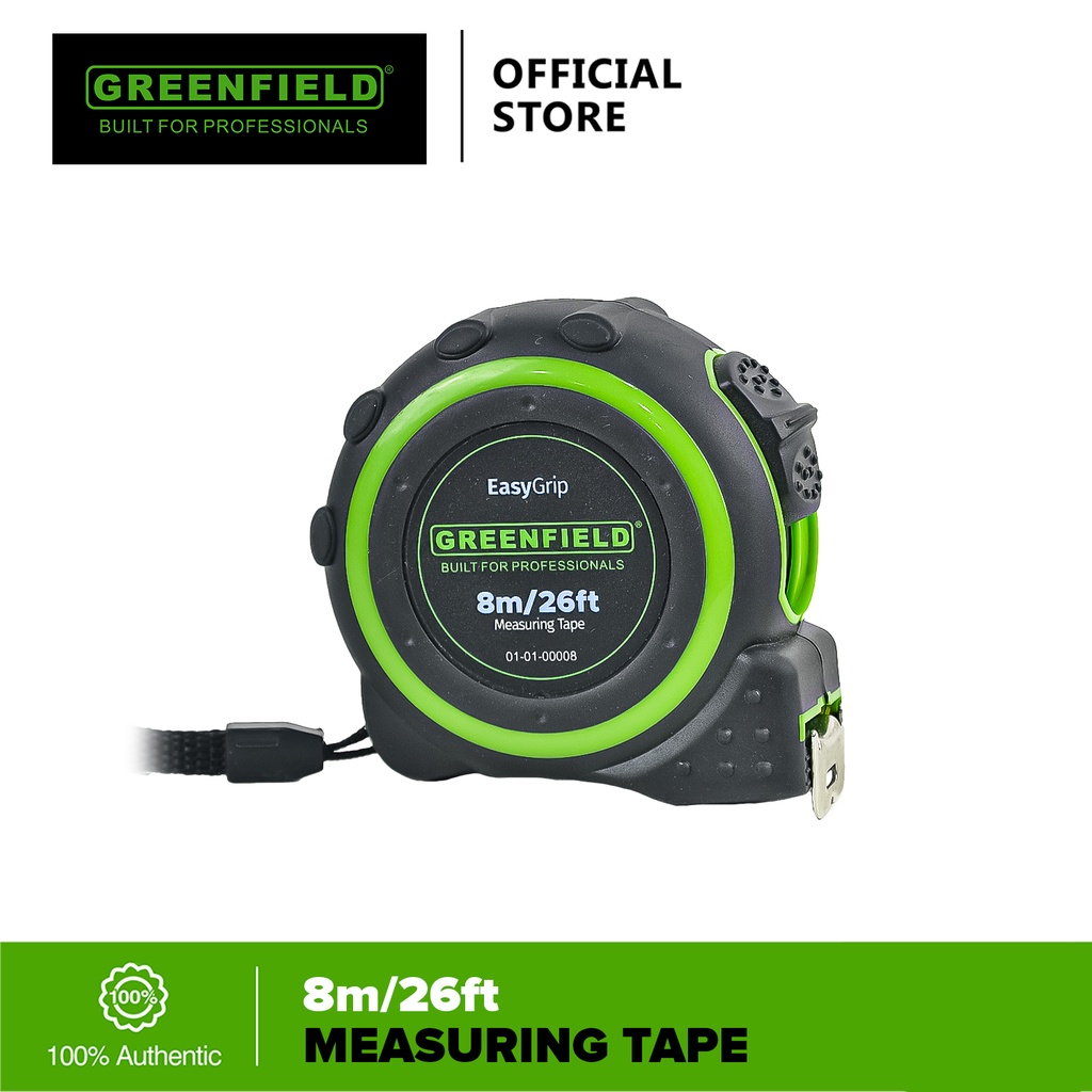 Greenfield Measuring Tape 8M EasyGrip - Measuring Tool | Shopee Philippines