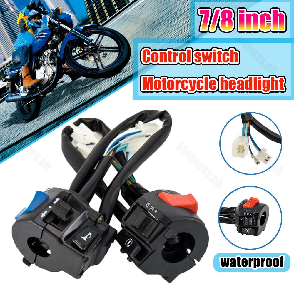 Universal 7/8'' Left And Right Motorcycle Handlebar Switch Horn Turn ...