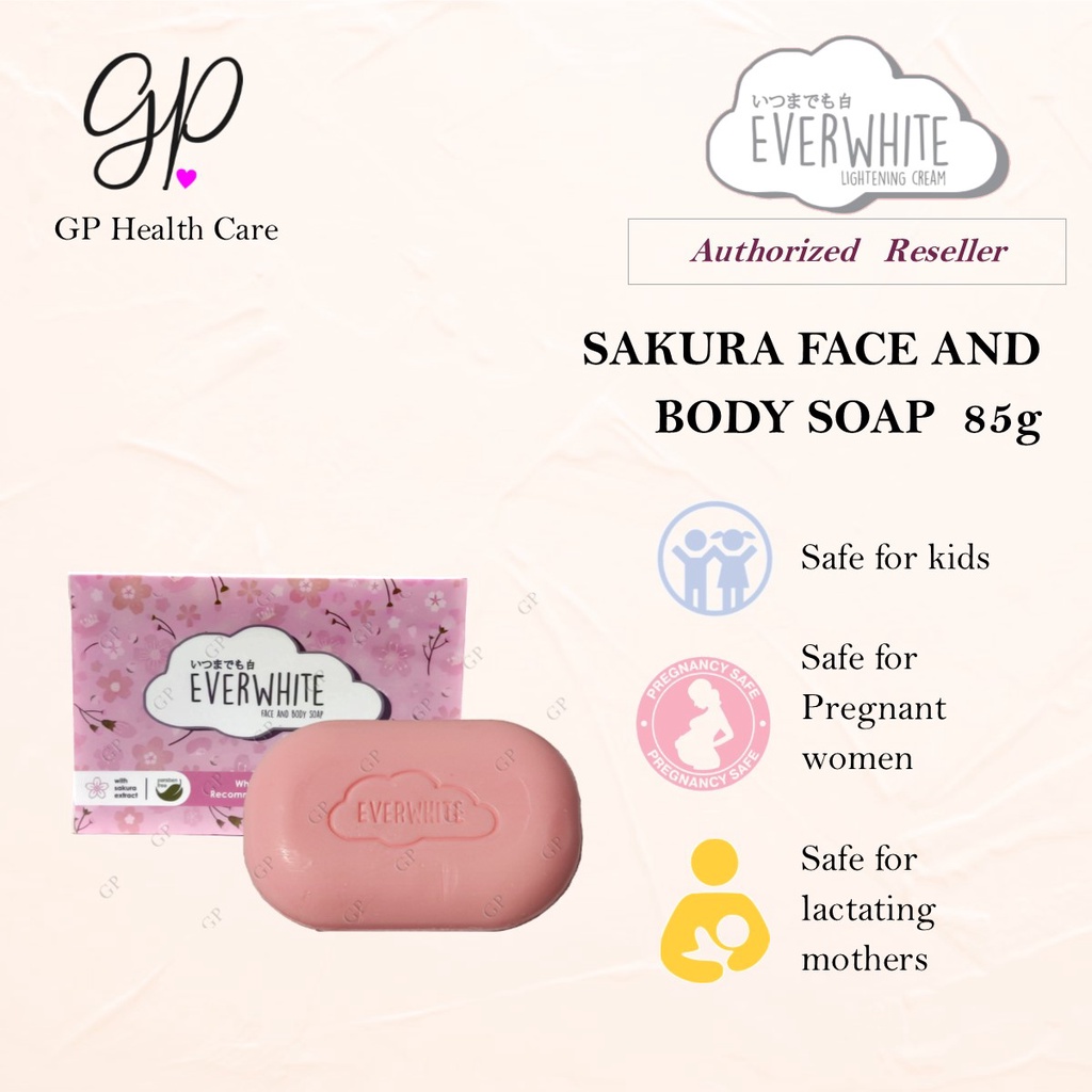 Everwhite Sakura Soap 85g - GP Health Care | Shopee Philippines