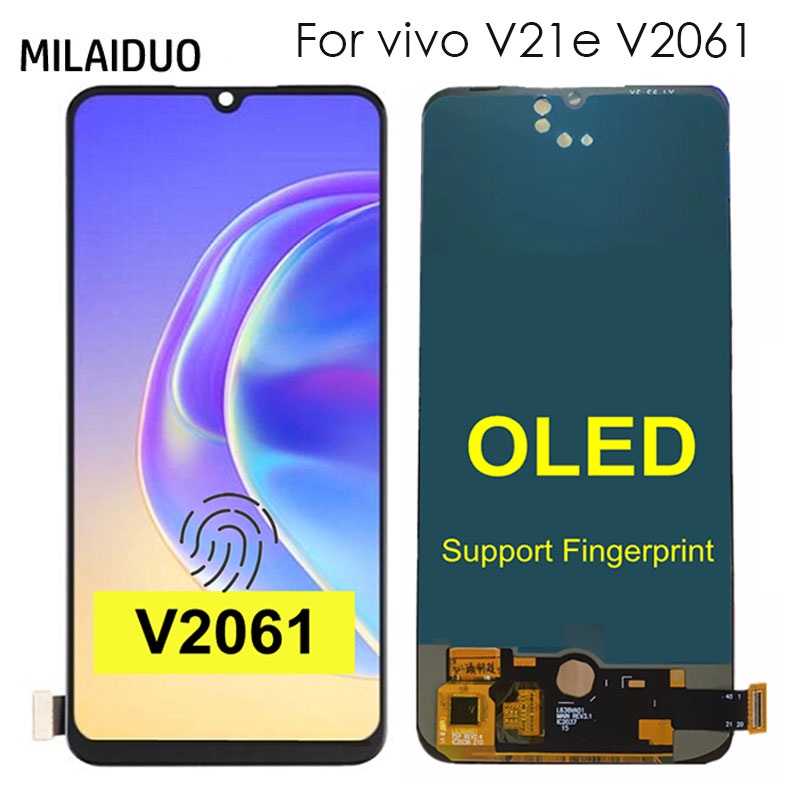 OLED For vivo V21e V2061 / V21 4g V2108 LCD Display Touch Panel Screen Digitizer Assembly for ...