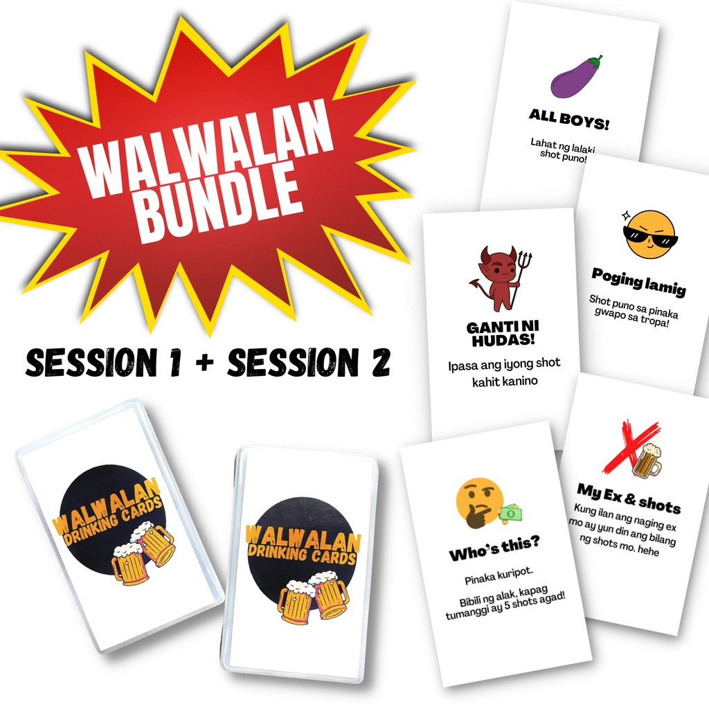WALWALAN CARDS BUNDLE (SESSION 1 & 2) | Shopee Philippines