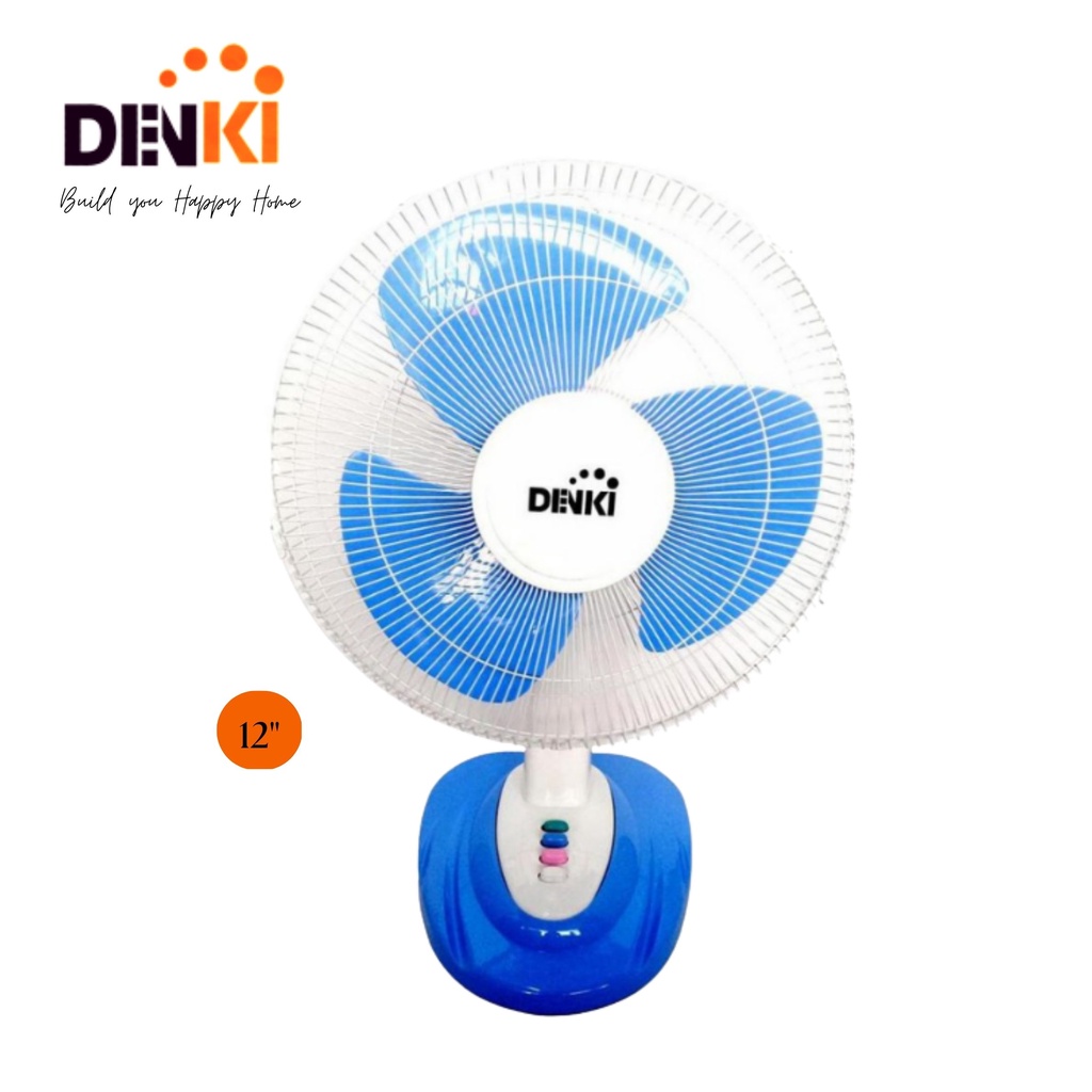 Denki 12" Desk Fan (Blue) | Shopee Philippines
