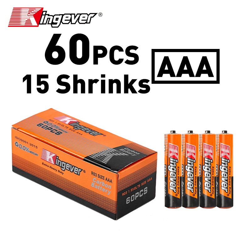 Kingever 100% Orignal Extra Heavy Duty AA AAA Family Combo Set Battery ...