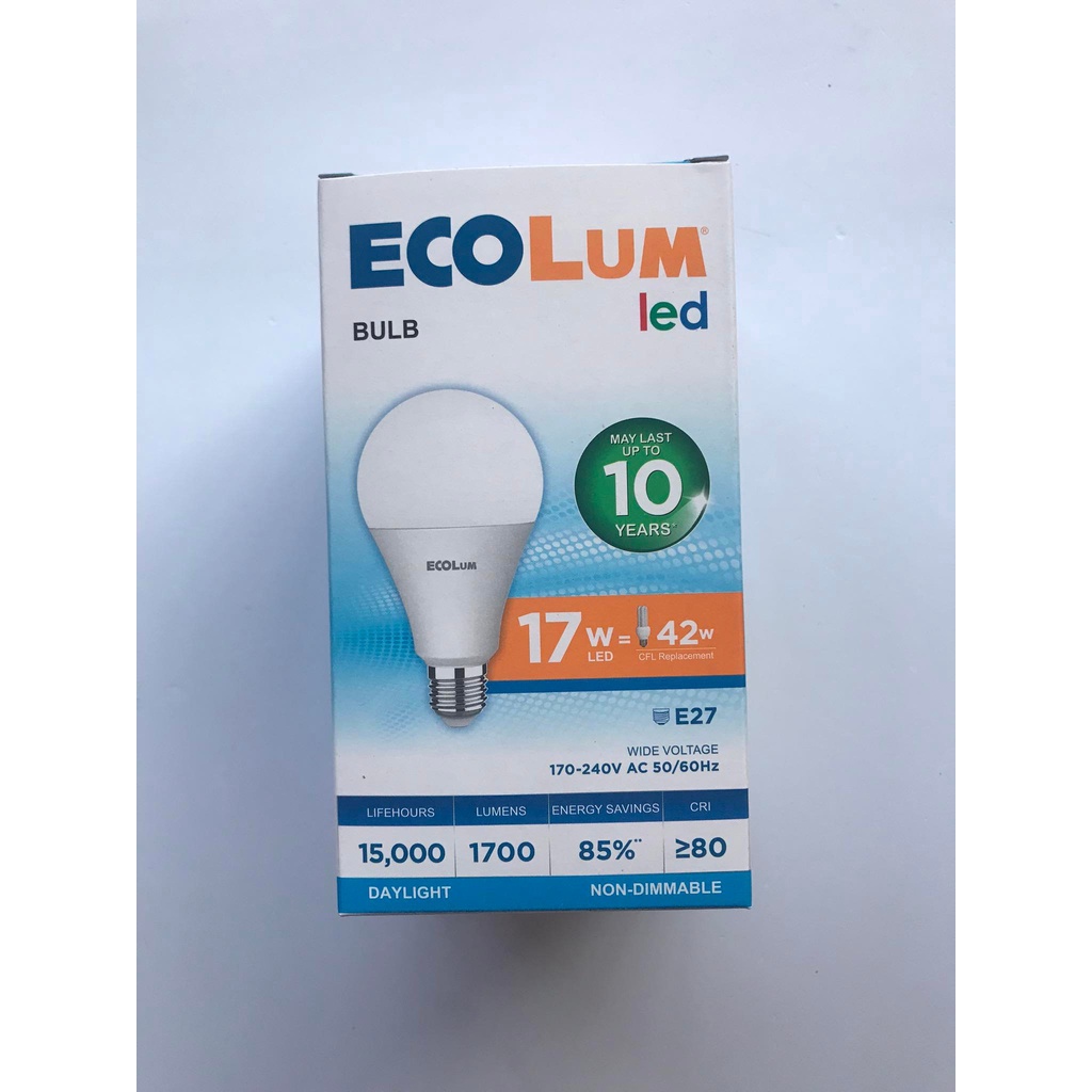Ecolum LED Bulb 15w, 17w, 19w (Daylight) | Shopee Philippines