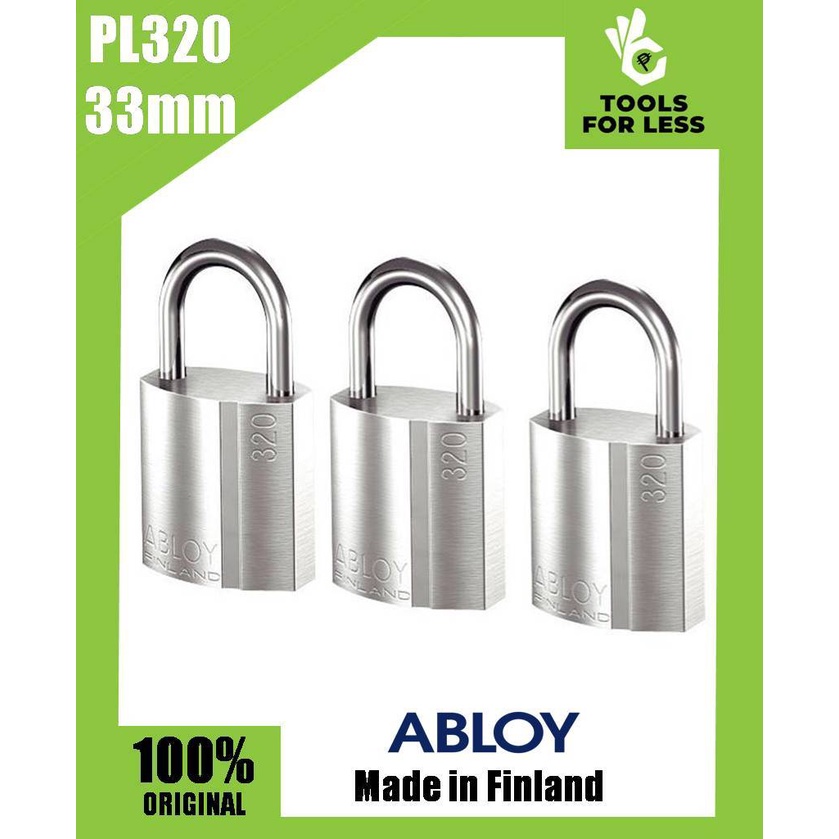 Abloy 3 pcs. PL320 High Security Keyed-Alike Solid Brass Padlock 33mm | Shopee Philippines