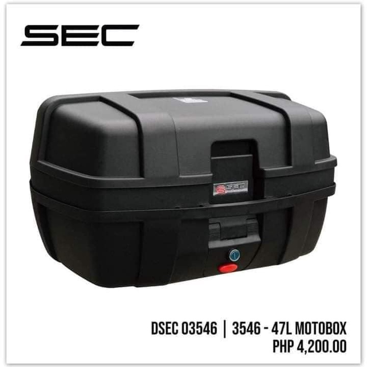 Sec 47L Motorcycle Top Box | Shopee Philippines