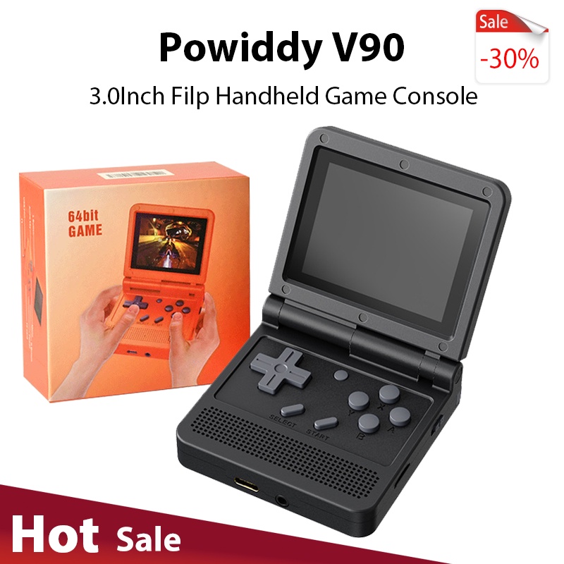 Powkiddy V90 Retro Video Game Console Open Source PS1 Handheld Game Player With 3 Inch IPS ...