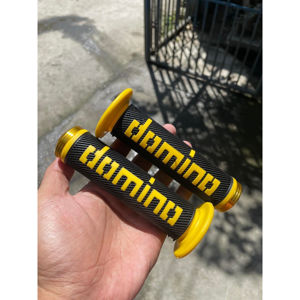 SUSUKI SMASH 115 New Original Domino Handle Grip With Bar End YELLOW ...