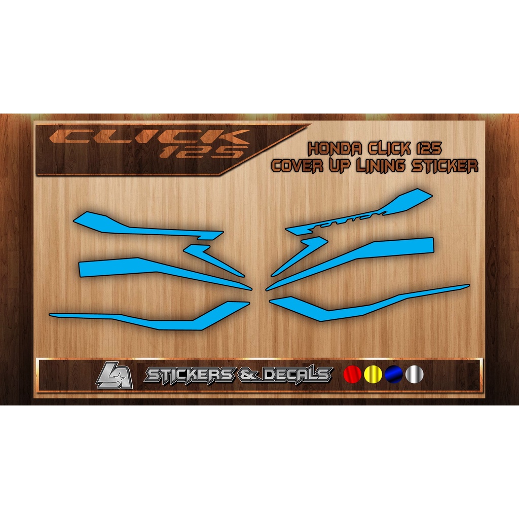 Honda Click v3 COVER UP STICKER LINING (L.A - N) | Shopee Philippines
