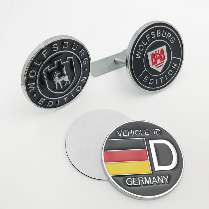 3D Metal WOLFSBURG EDITION Logo Front Grille Badge Car Tail Trunk ...