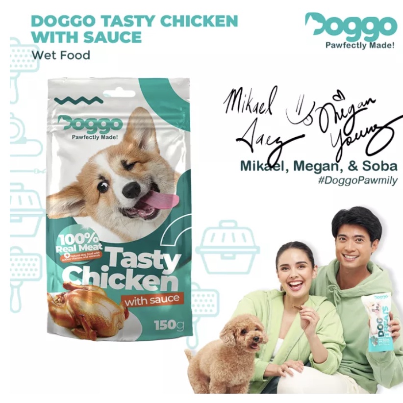 Doggo Juicy Beef / Chicken Wet Food (150g) for Dogs Pet High Protein ...