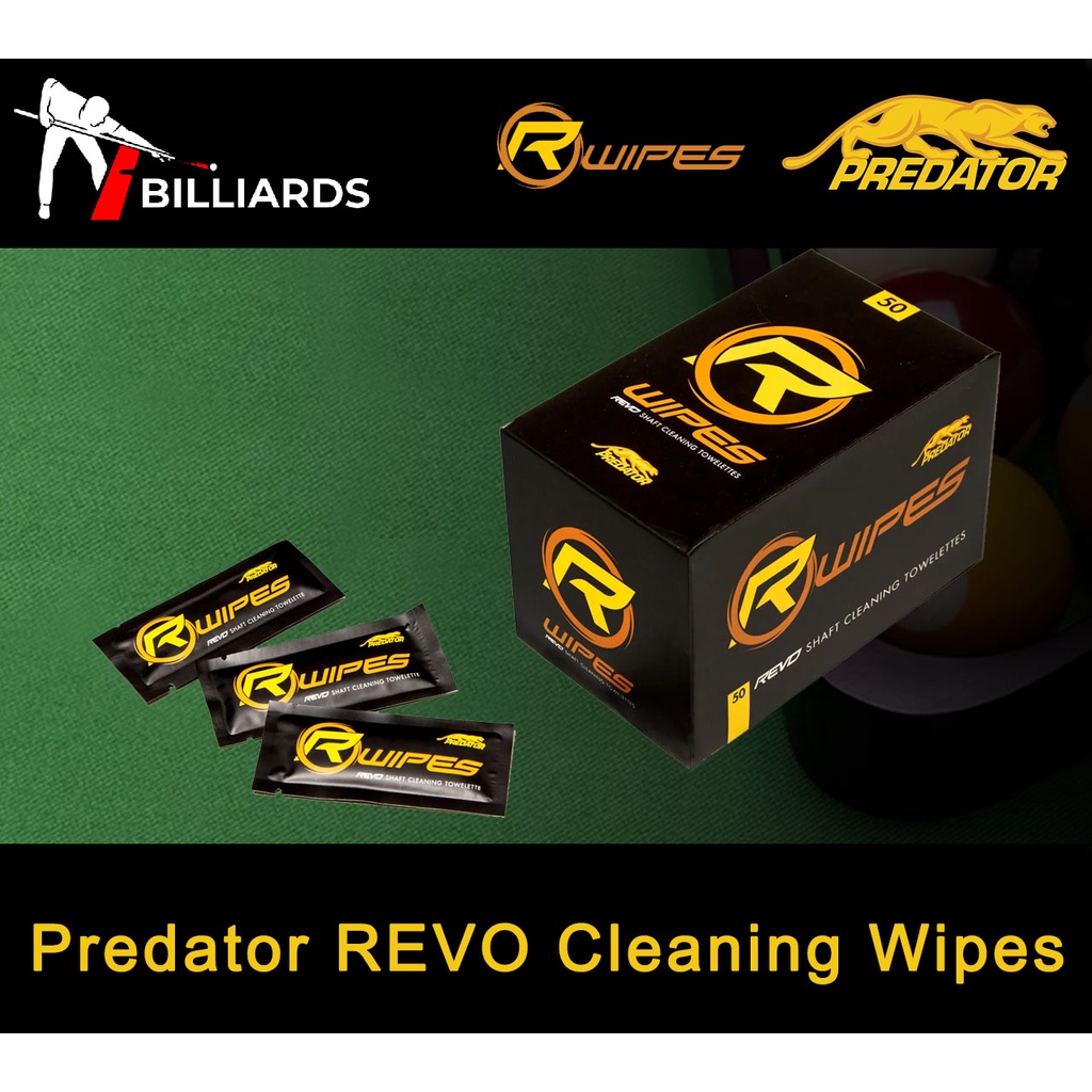 PREDATOR REVO Cleaning Wipes ALCOHOL SHAFT WIPES for BILLIARDS billiard ...
