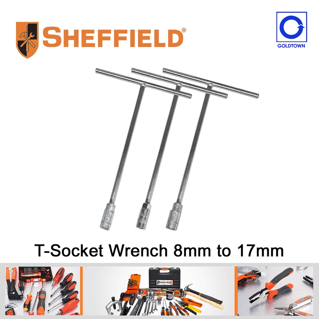 Sheffield T-Socket Wrench 8mm to 17mm Sold per piece Original Handtool ...