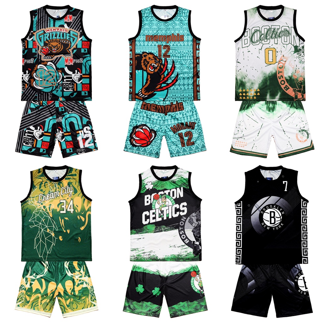 Kids Terno NBA Basketball Jersey Shorts for Kids Boy Full Sublimation ...