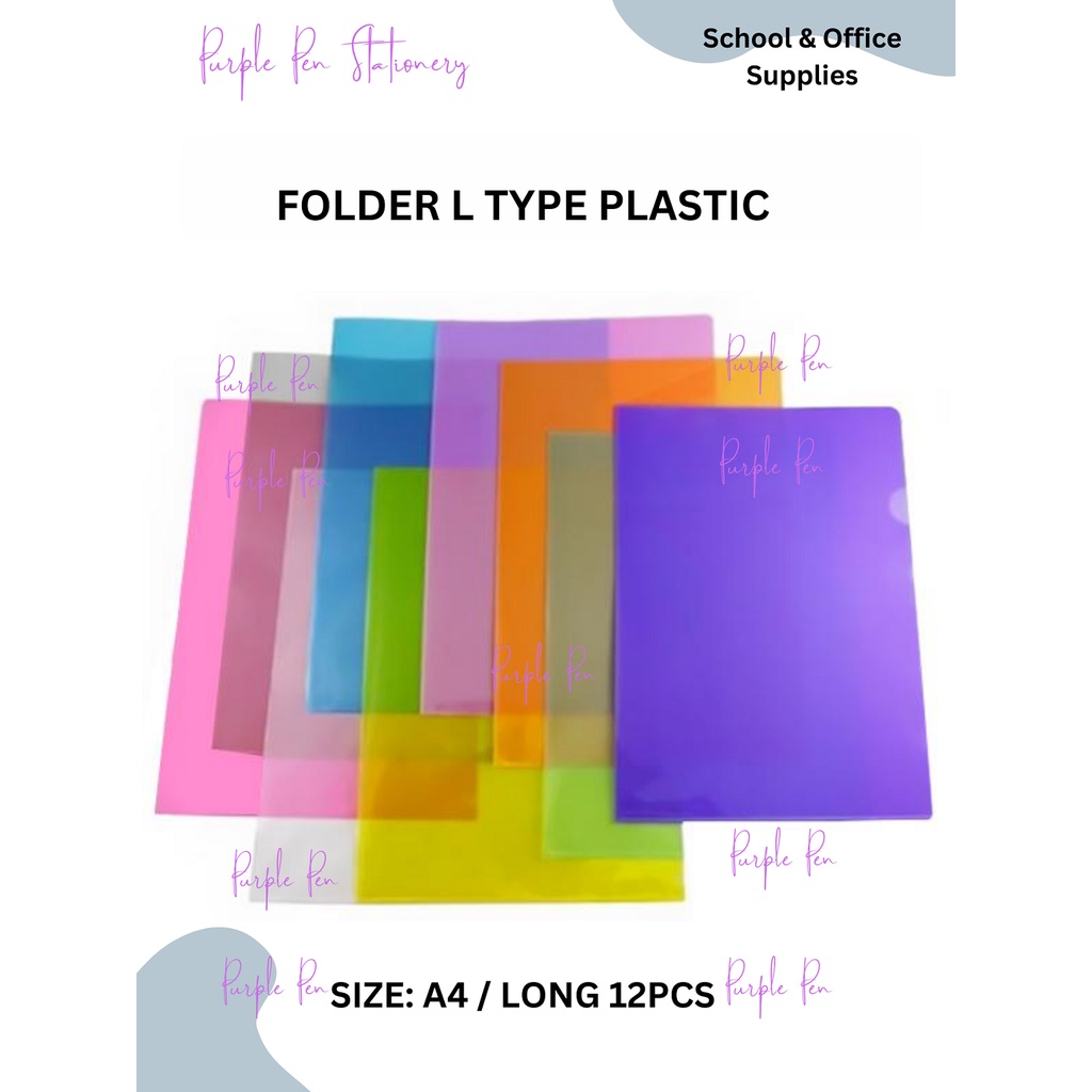 L Type Folder A4/LONG 12 PCS | Shopee Philippines