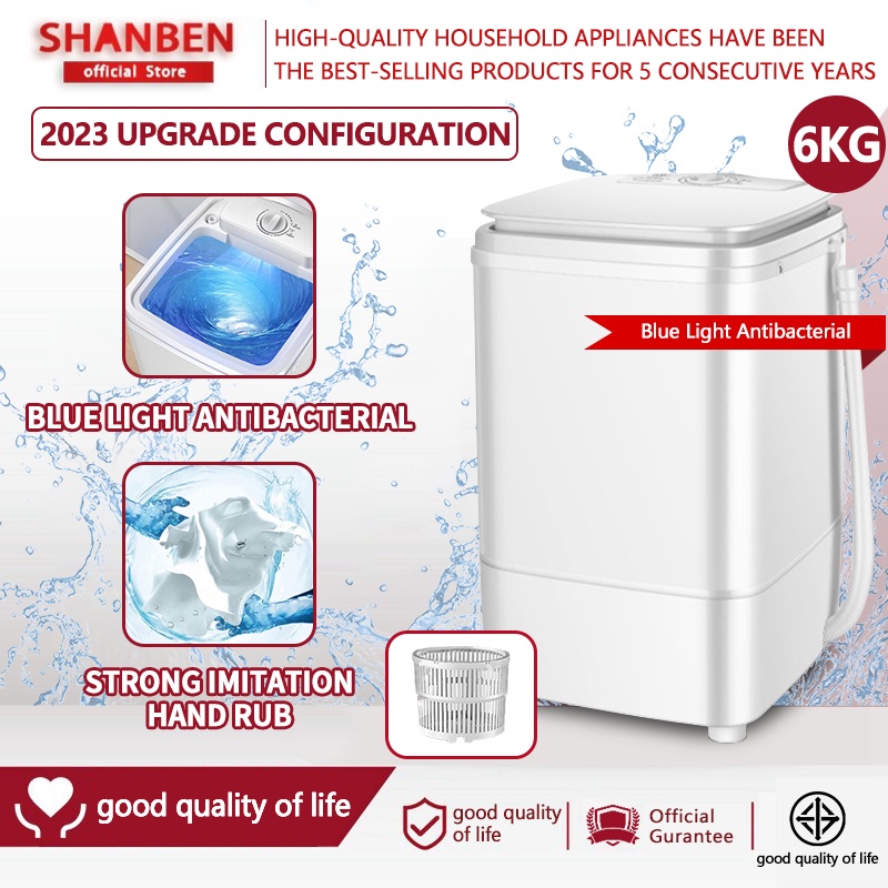 9KG Automatic Washing Machine Baby Special Mini Dehydration Free Drying ...